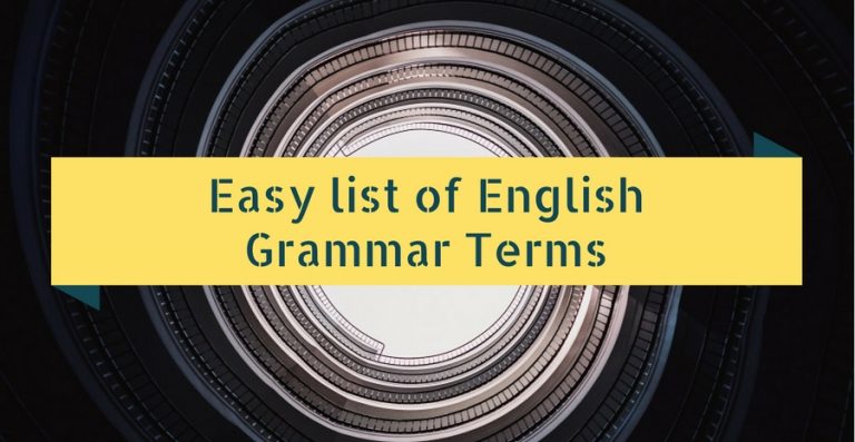 Easy List Of English Grammar Terms EnglishforNoobs easy-list-of-english-grammar-terms-englishfornoobs